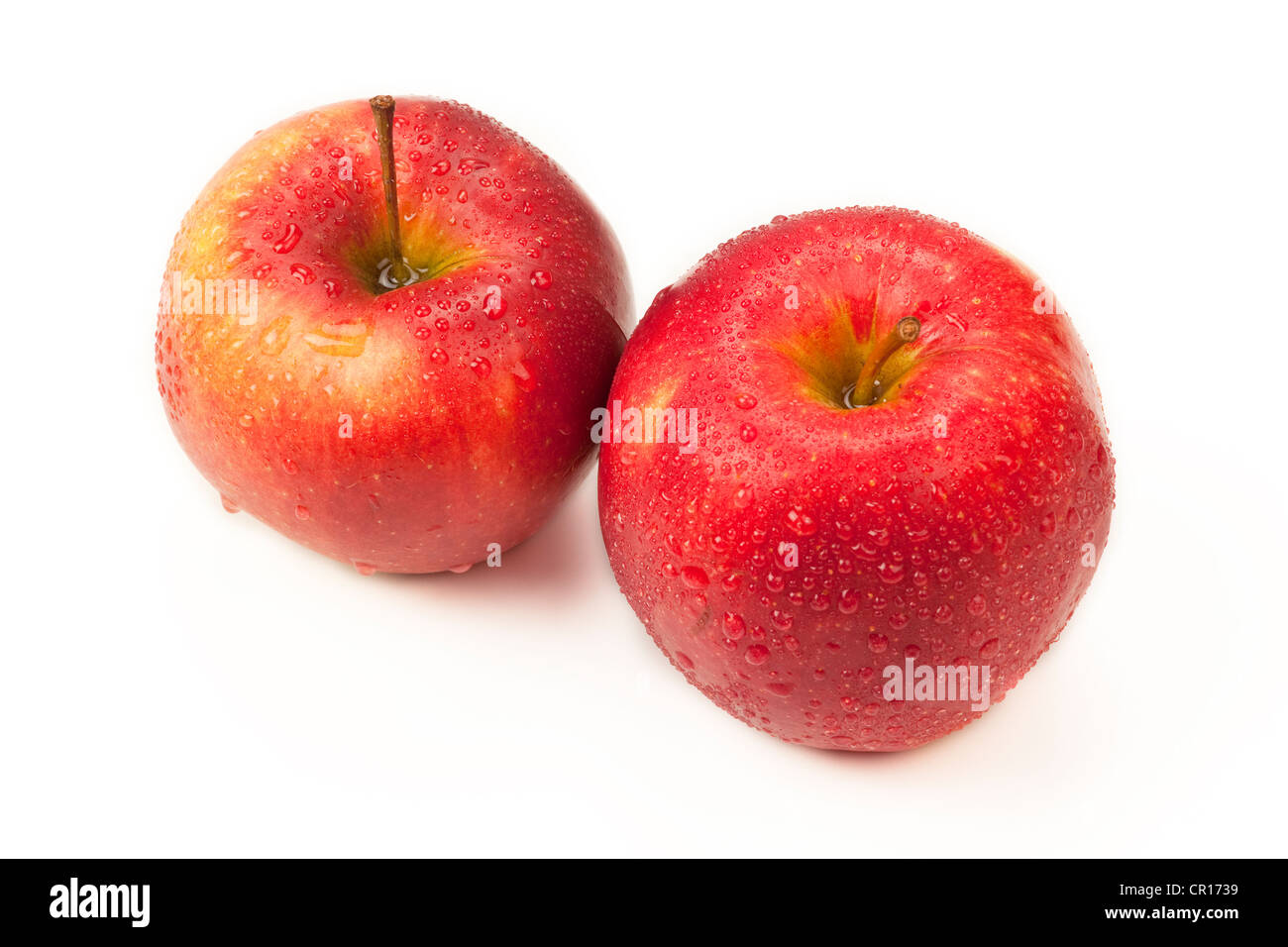 Two apples Cut Out Stock Images & Pictures - Alamy