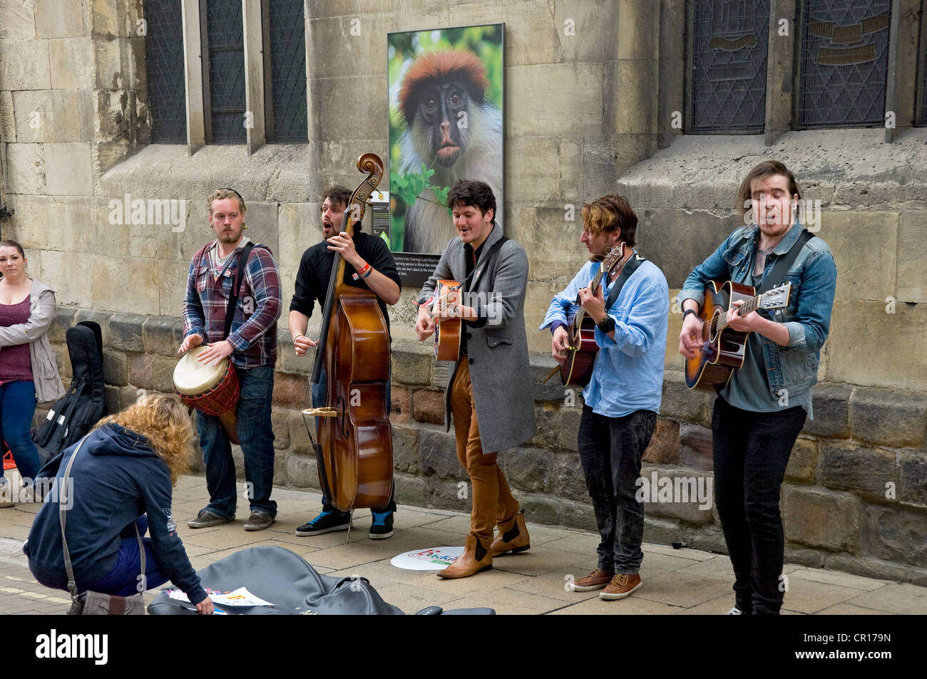 Street musicians musician young man men performing in the buskers ...