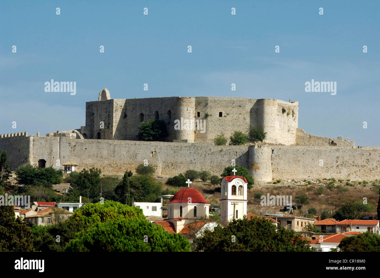 Greece, Peloponnese Region, castle of Chlemoutsi Stock Photo - Alamy