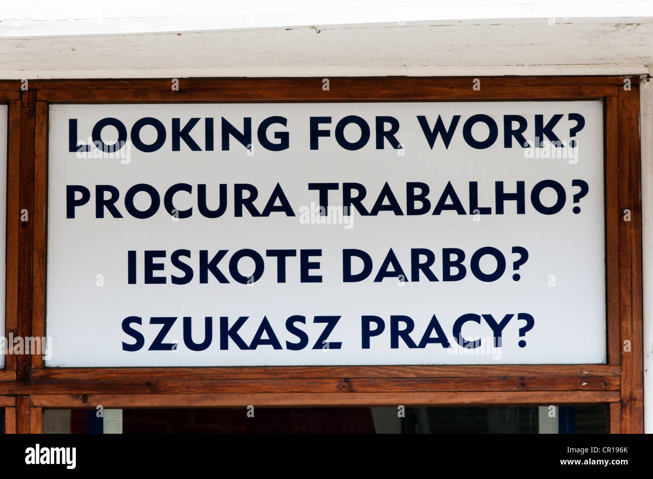 Multilingual signs agency hi-res stock photography and images - Alamy