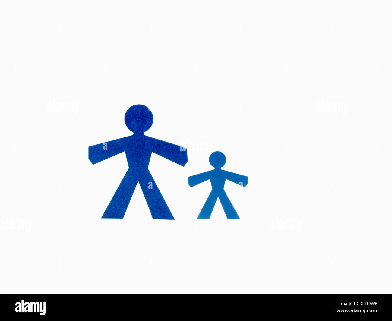Studio shot of blue stick figures Stock Photo - Alamy