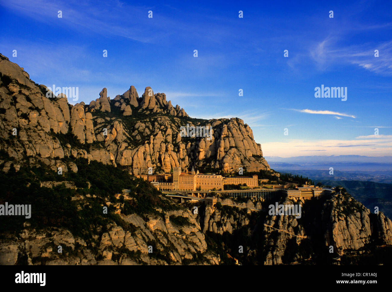 Spain, Catalonia, Barcelona Province, Bages comarca, Montserrat Massif ...