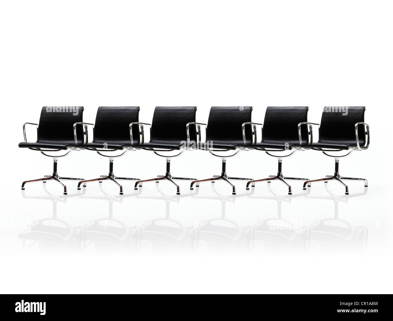 Row of corporate chairs Stock Photo - Alamy