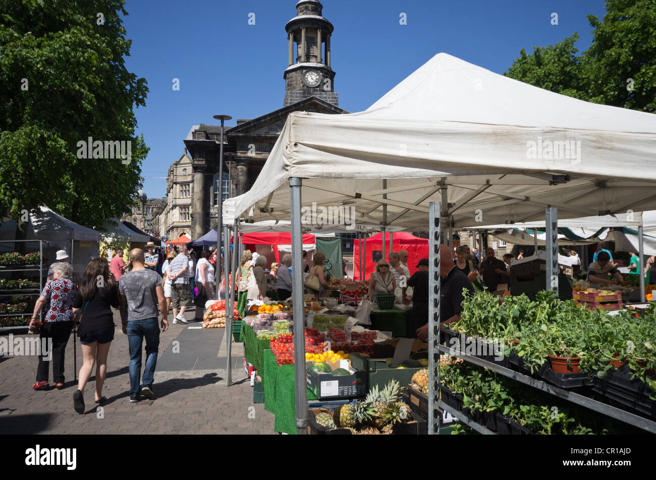 Saturday Market on Market Square Market Street Lancaster Stock Photo ...