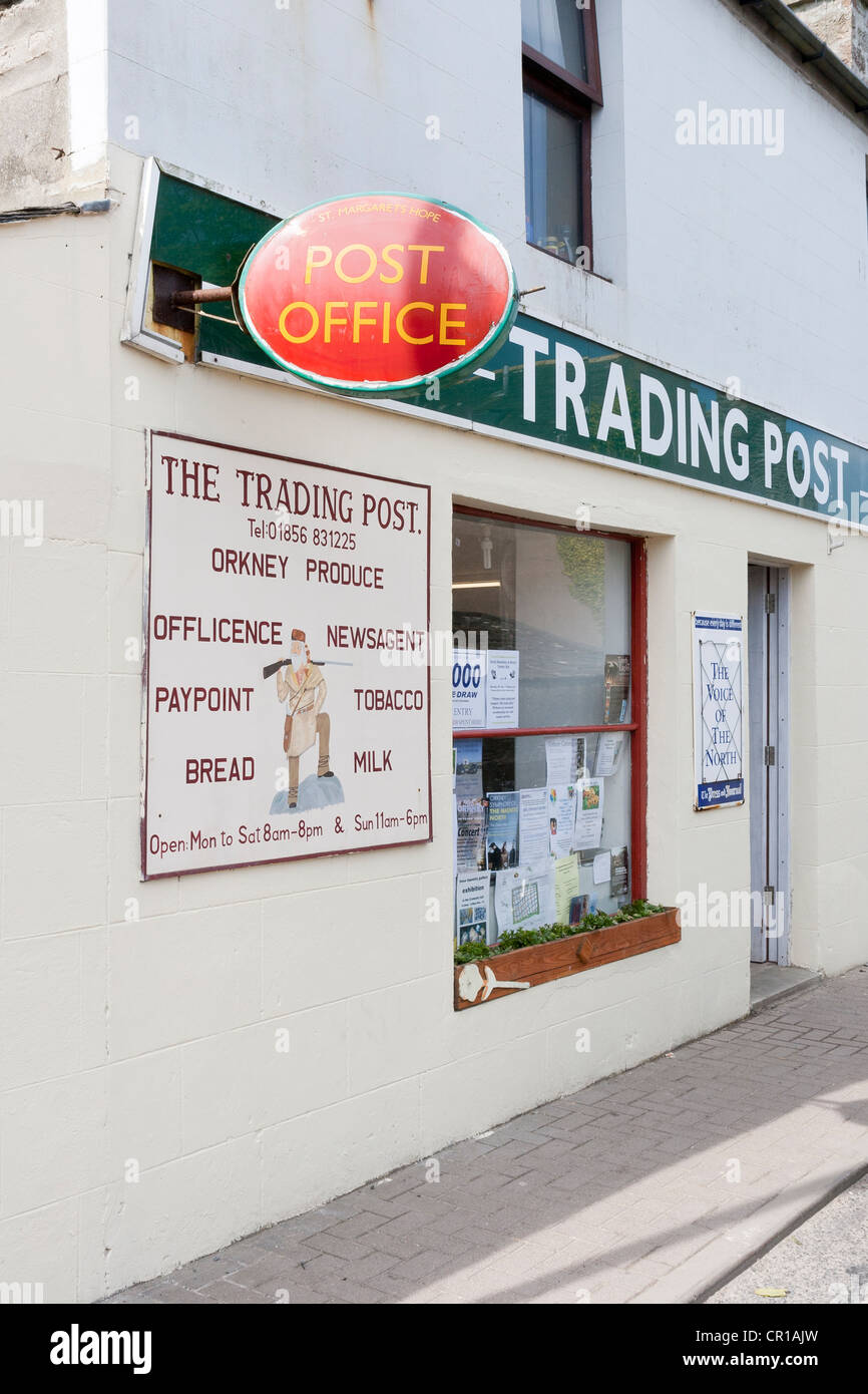 Saint Margaret's Hope, Orkney Islands, Scotland - the post office Stock ...