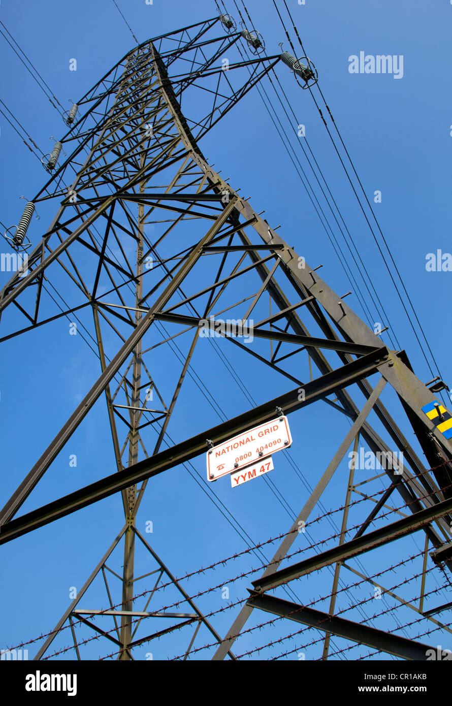 National Grid Electricity Pylon Stock Photo - Alamy