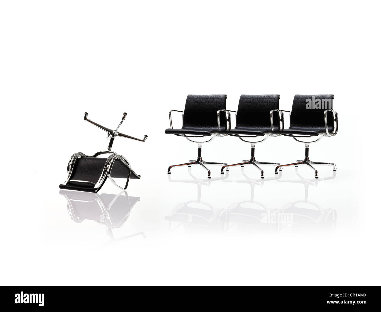 Row of chairs Cut Out Stock Images & Pictures - Alamy