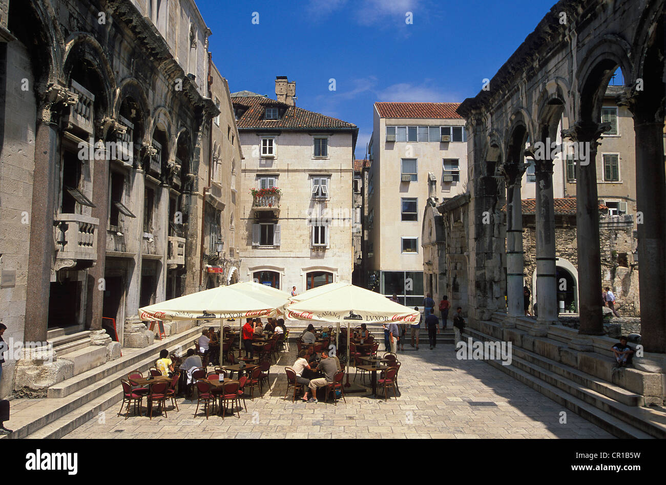 Croatia, Dalmatia, Dalmatian coast, Split, old Roman city UNESCO World ...