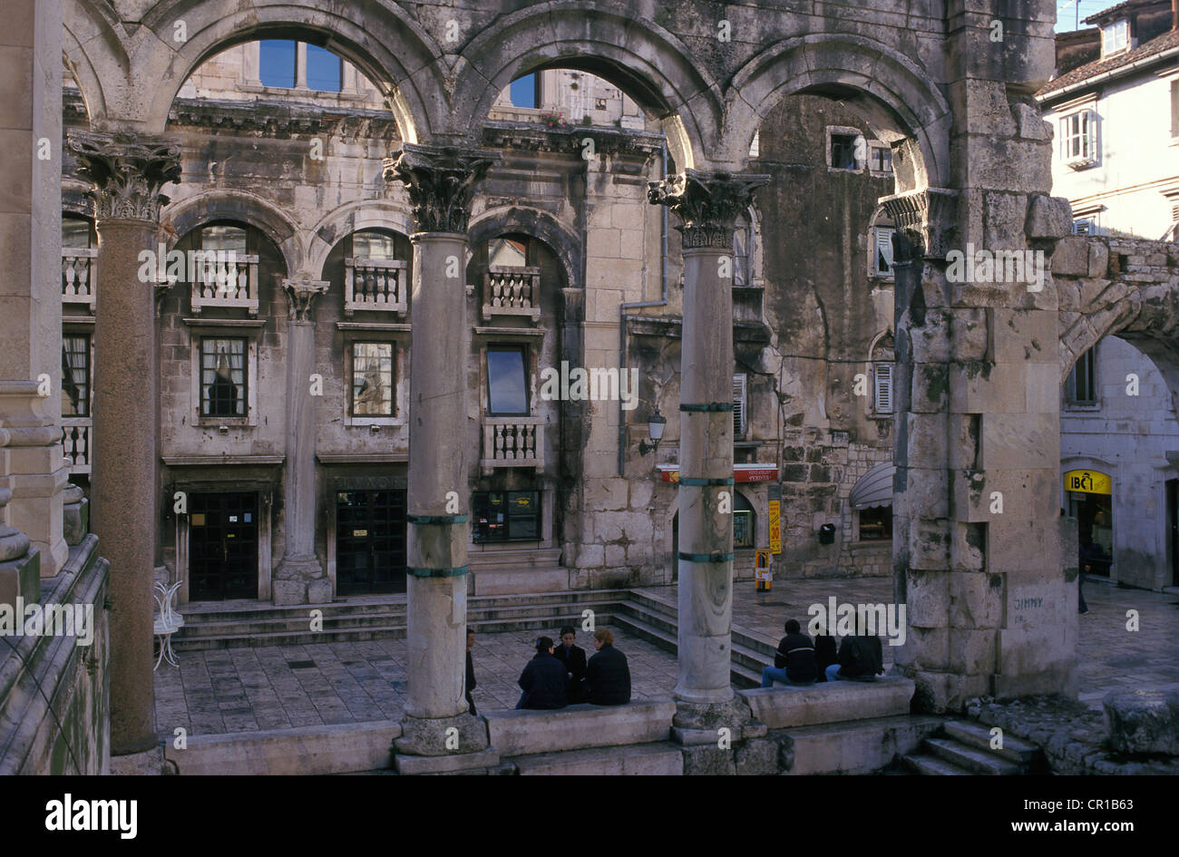 Croatia, Dalmatia, Dalmatian Coast, Split, old Roman city UNESCO World ...