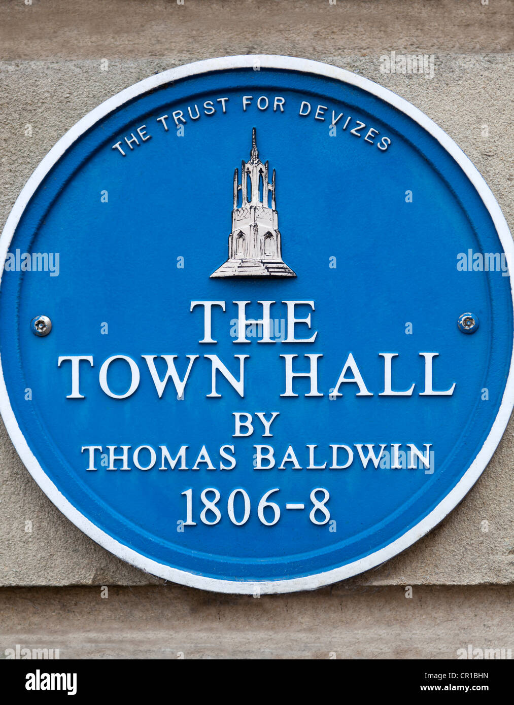 Town Hall Plaque Devizes Stock Photo - Alamy
