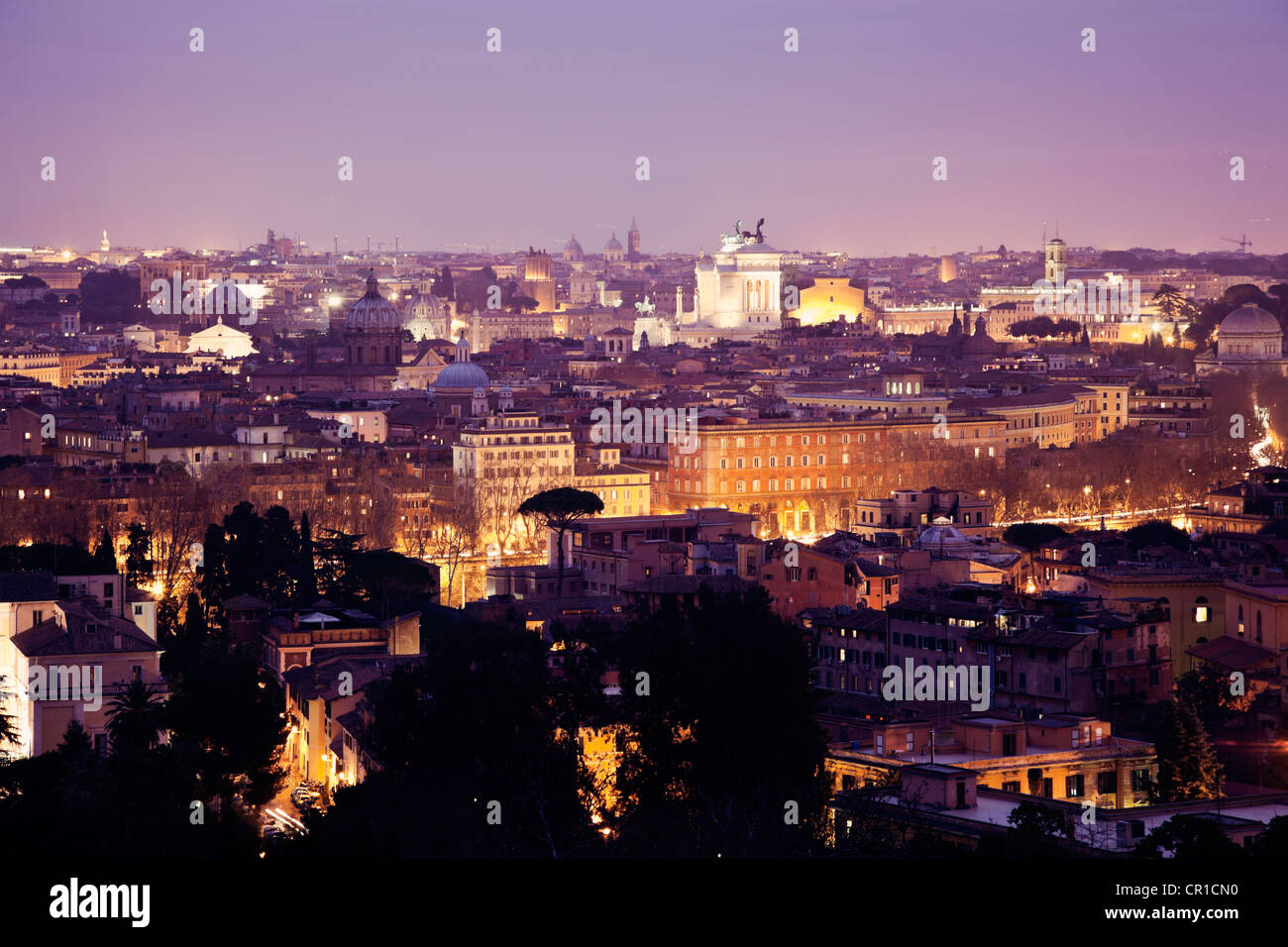 Italy, Rome cityscape at sunrise Stock Photo - Alamy