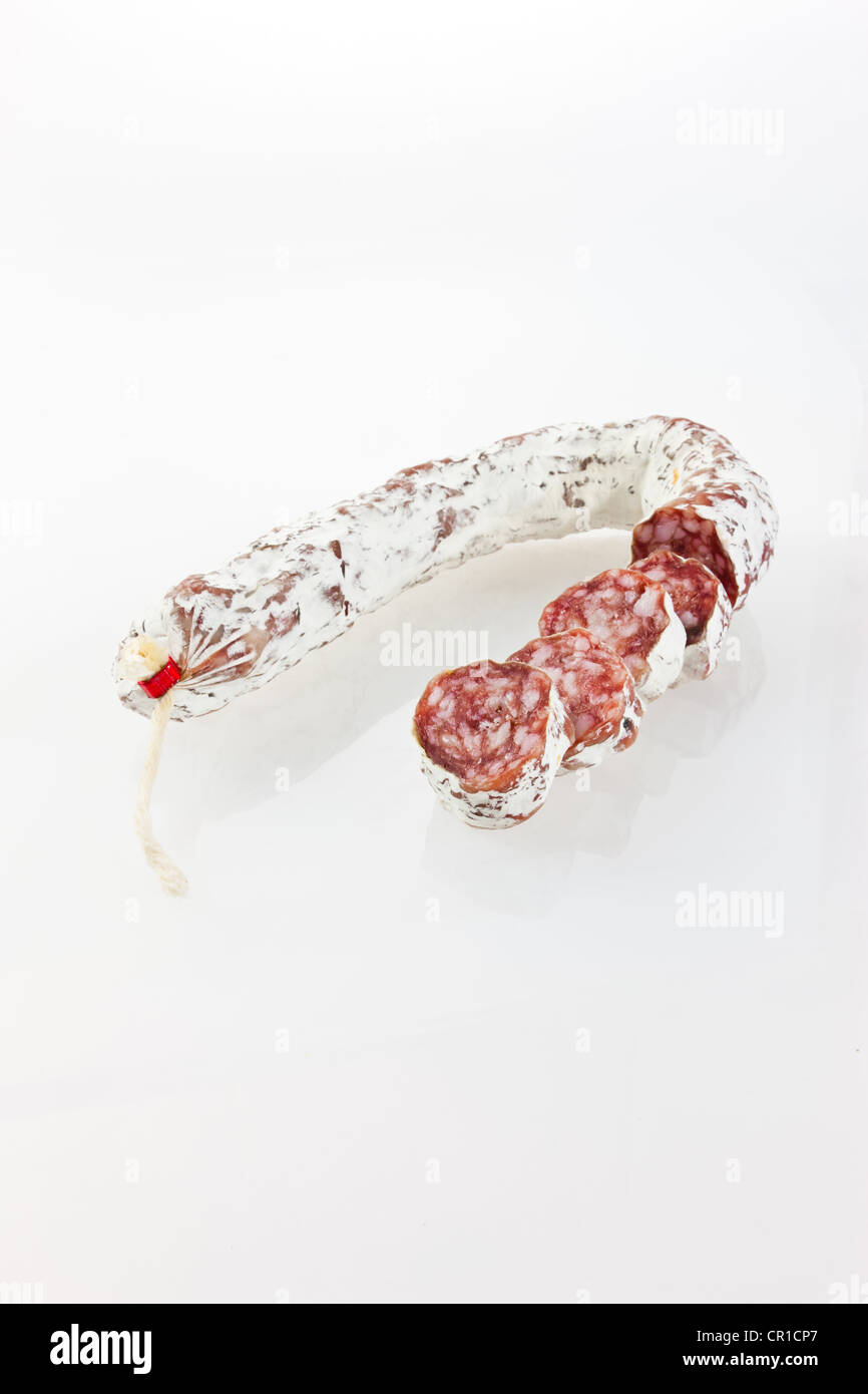 Gourmet salami, premium salami Stock Photo - Alamy