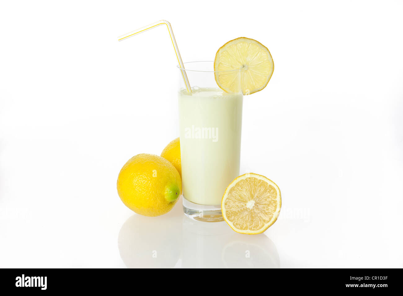Lemon milk drink glass hi-res stock photography and images - Alamy