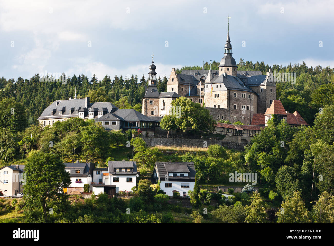 Burg Lauenstein castle, Lauenstein district, Ludwigsstadt, Kronach ...