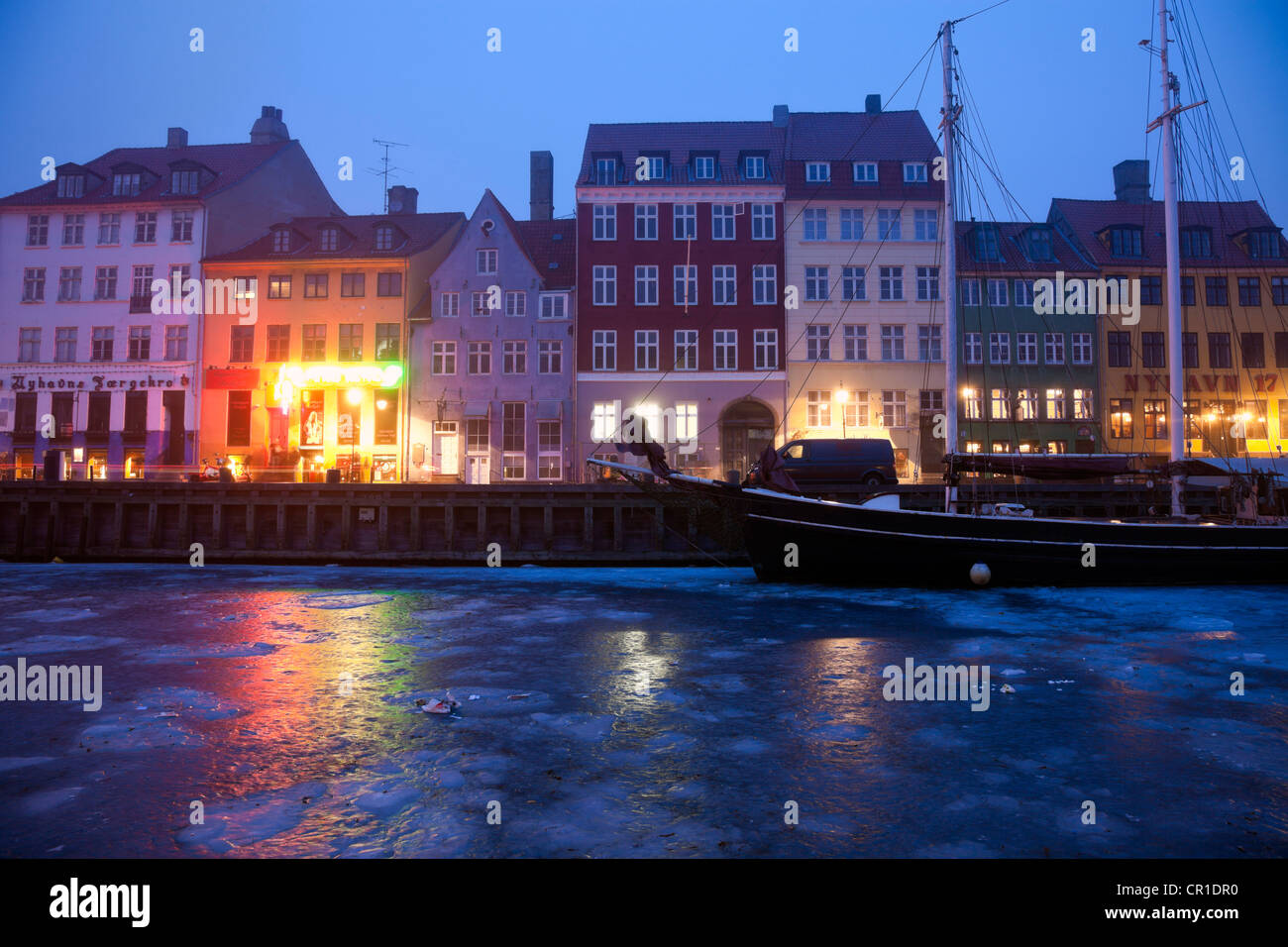 Denmark copenhagen nyhavn district on hi-res stock photography and ...