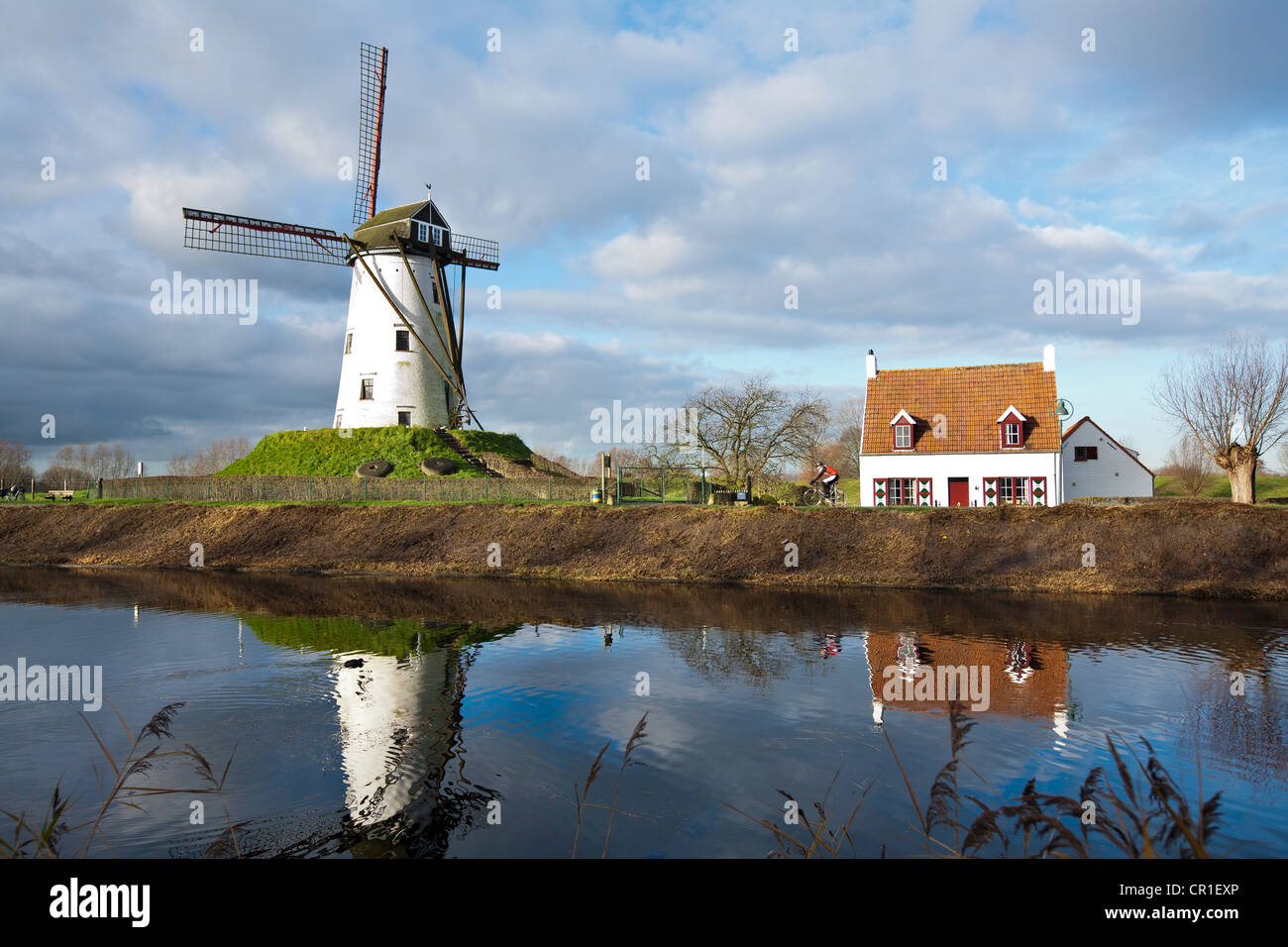 De Schell Molen windmill at Damme, Belgium Stock Photo - Alamy
