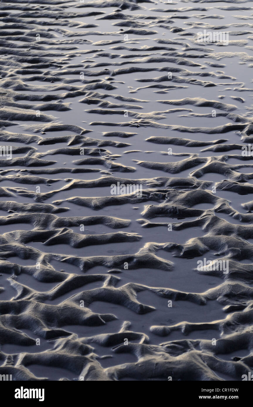 Sand formation on the Baltic coast, Ruegen island, Mecklenburg-Western ...