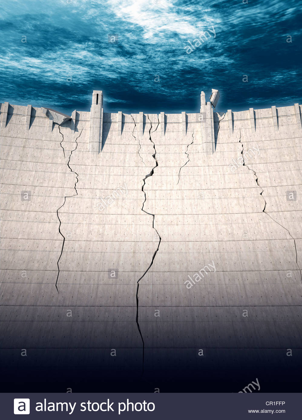Cracking dam wall Stock Photo: 48591978 - Alamy