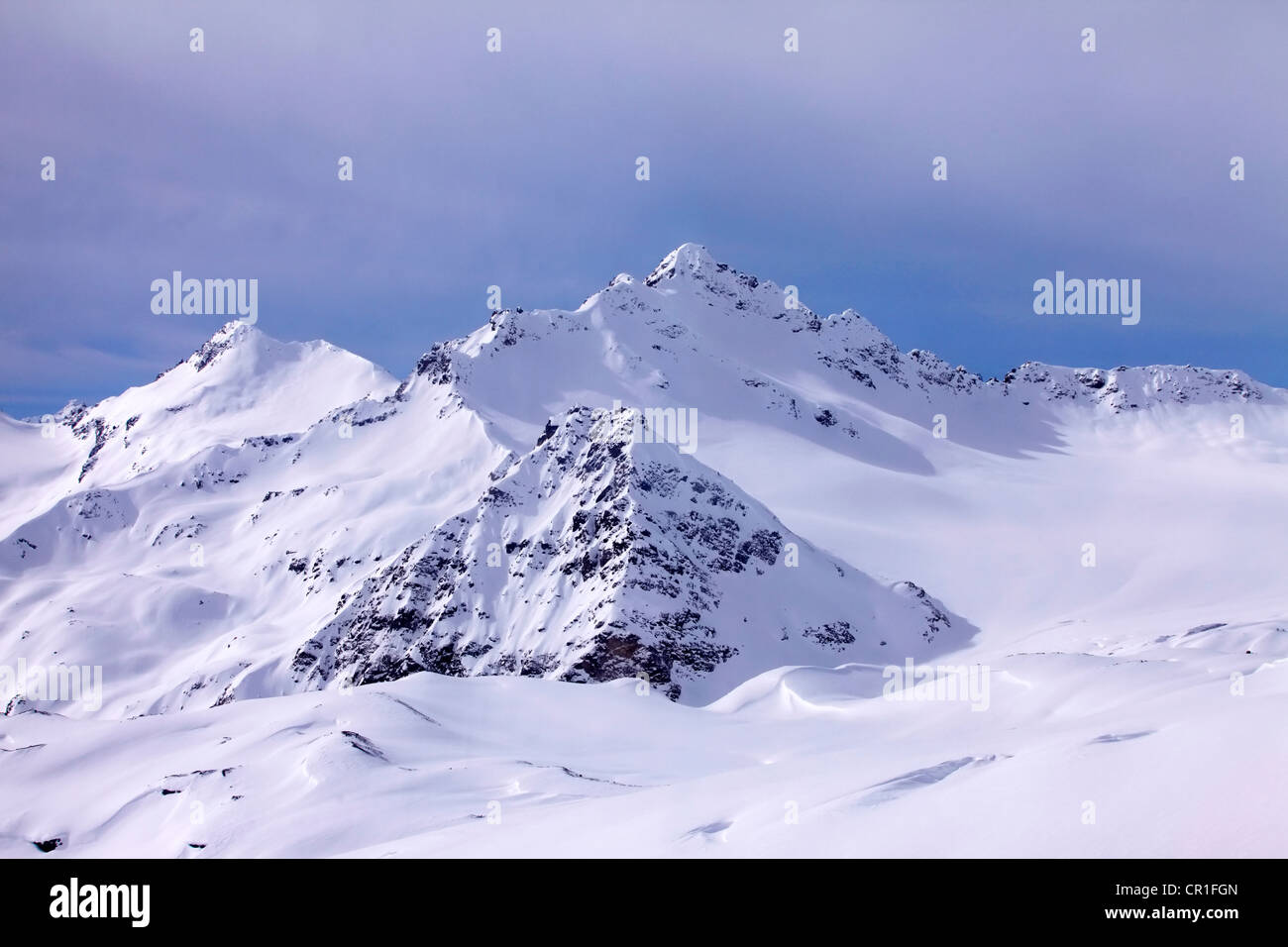 Russia. Caucasus. View on Elbrus Mount - the highest point of Europe ...