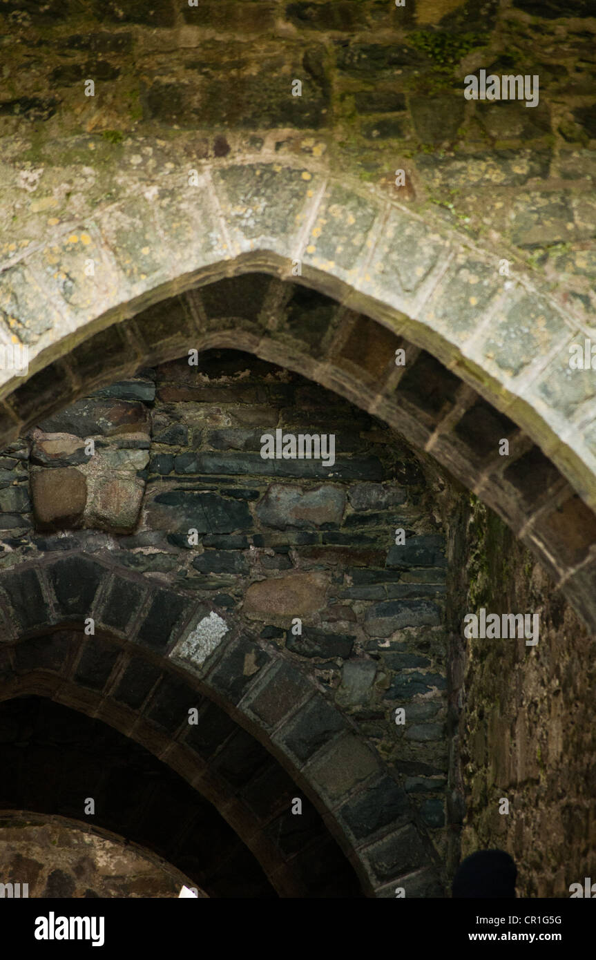 Harlech Castle dominates Harlech town with thick walls and astonishing ...