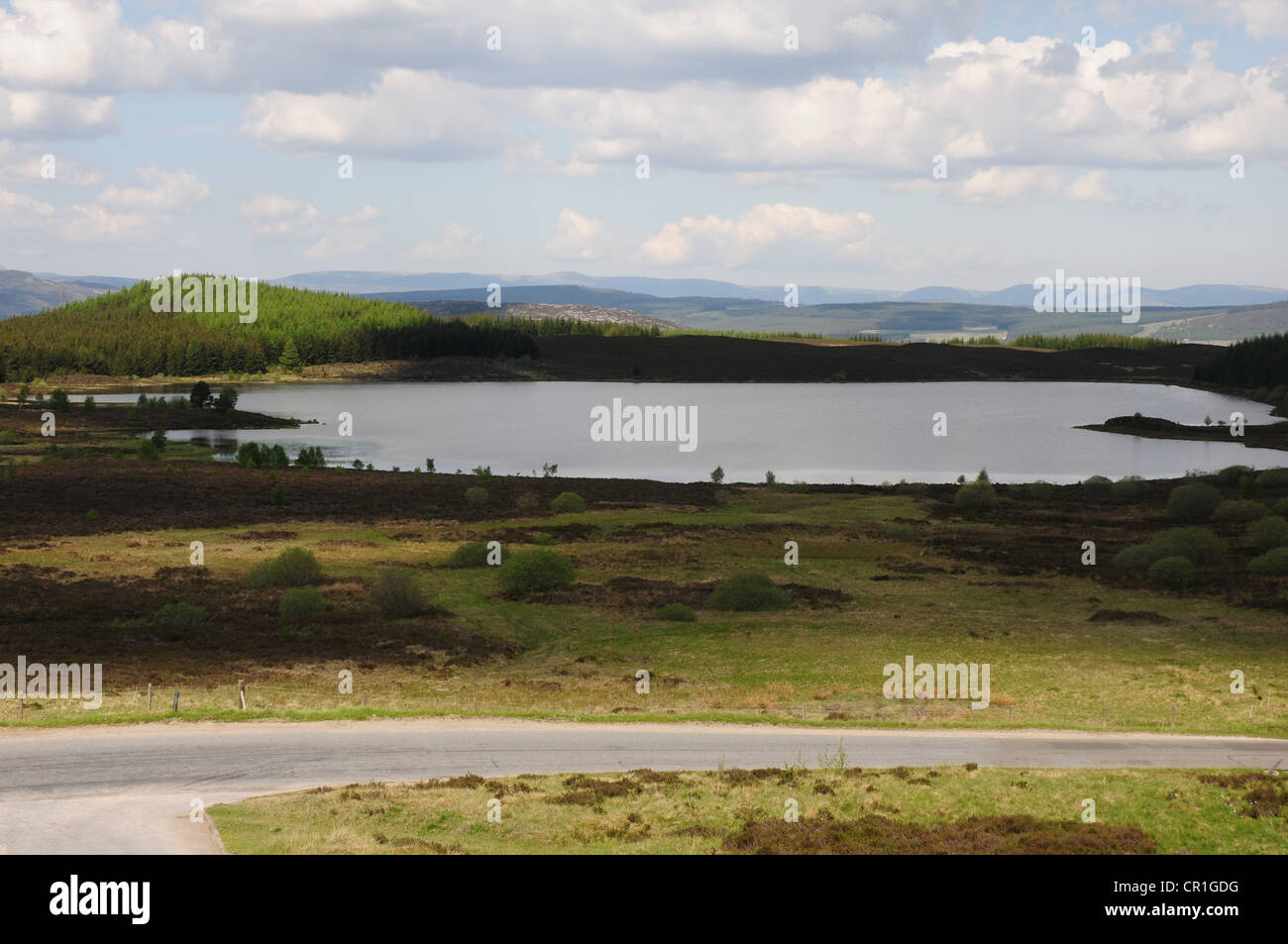 Loch Kinardochy near Tummel Bridge, Perthshire viewed from near ...
