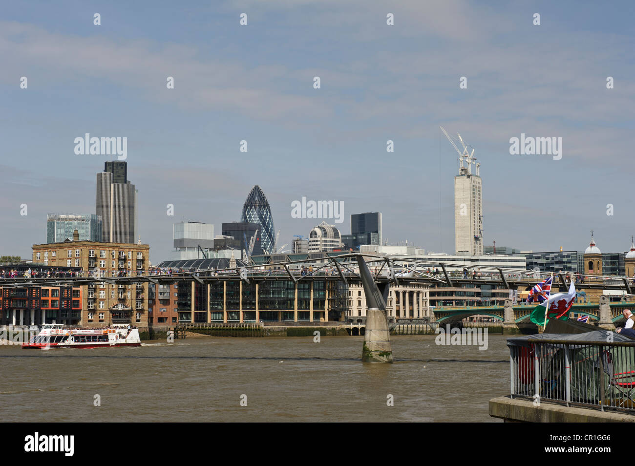 London Millennium Footbridge, London, England Stock Photo - Alamy