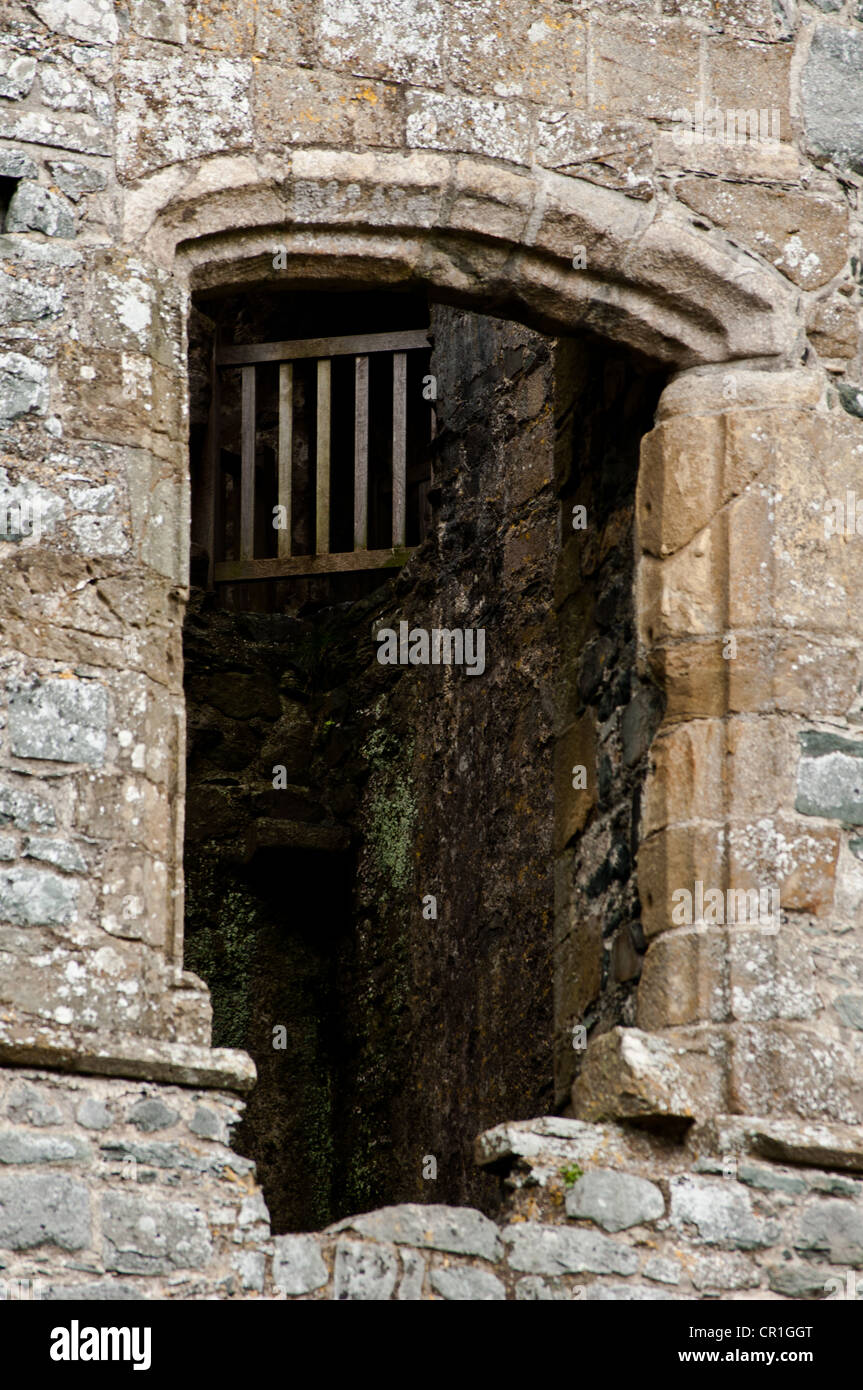 Harlech Castle dominates Harlech town with thick walls and astonishing ...