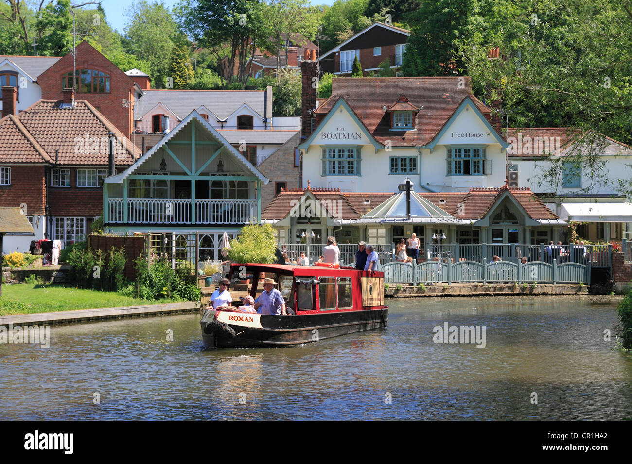 England Surrey Guildford river Wey Stock Photo - Alamy