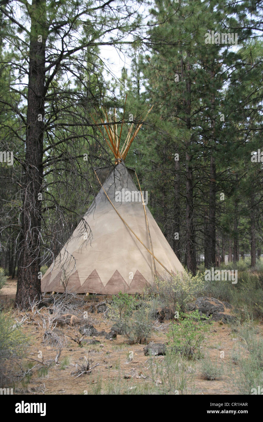 Native american teepee in old hi-res stock photography and images - Alamy
