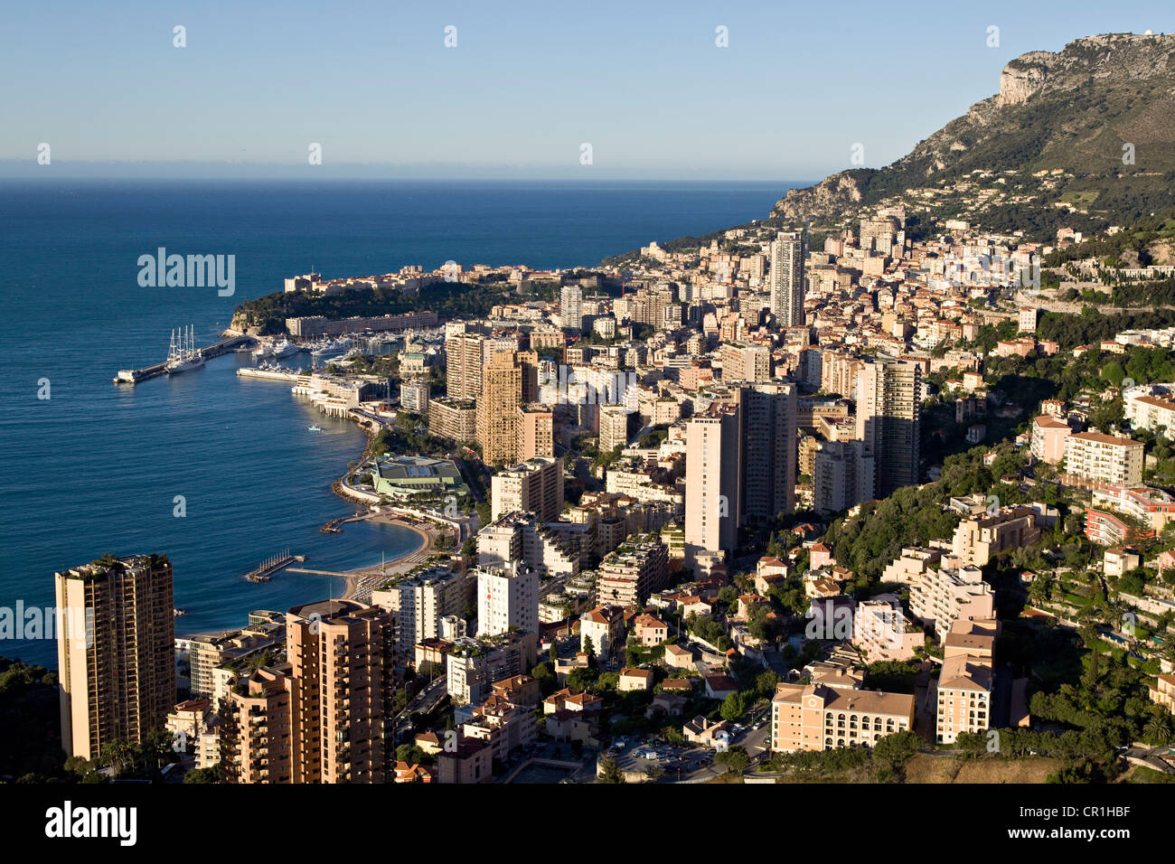 Principalty of Monaco, Monaco, overview of the city Stock Photo - Alamy