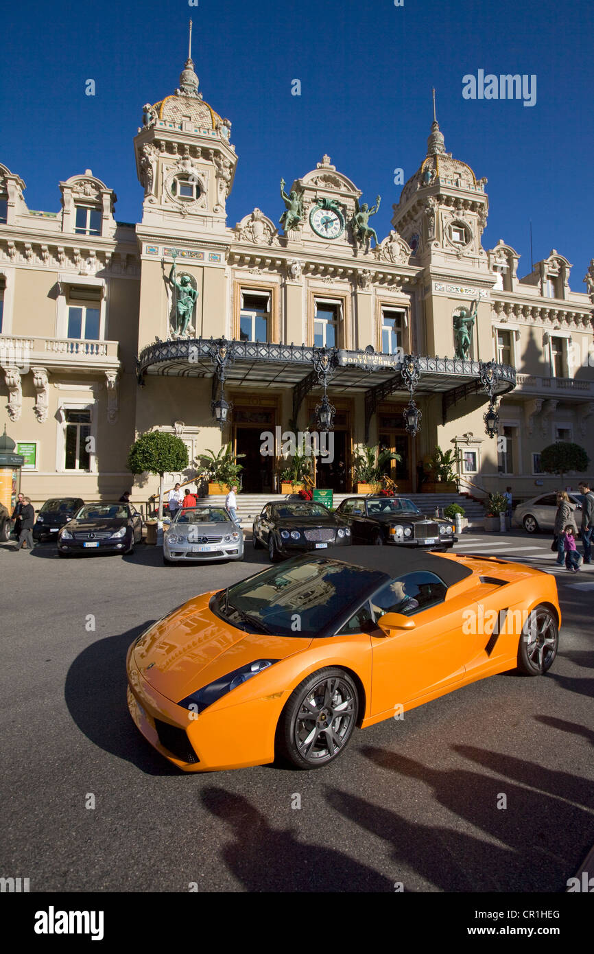 Principalty of Monaco, Monaco, Monte Carlo, Lamborghini convertible car ...