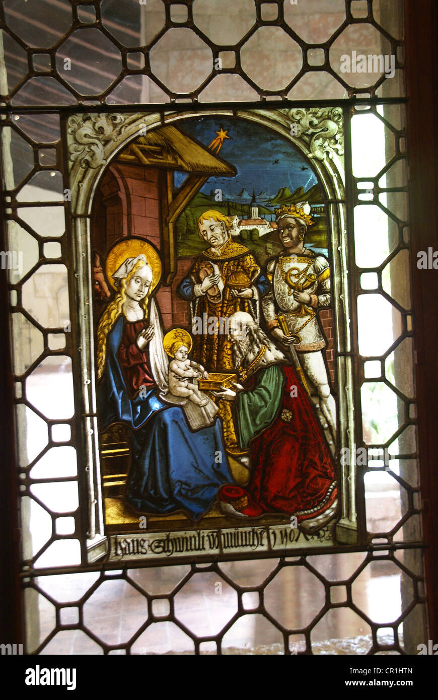 Stained glass, Epiphany Stock Photo - Alamy