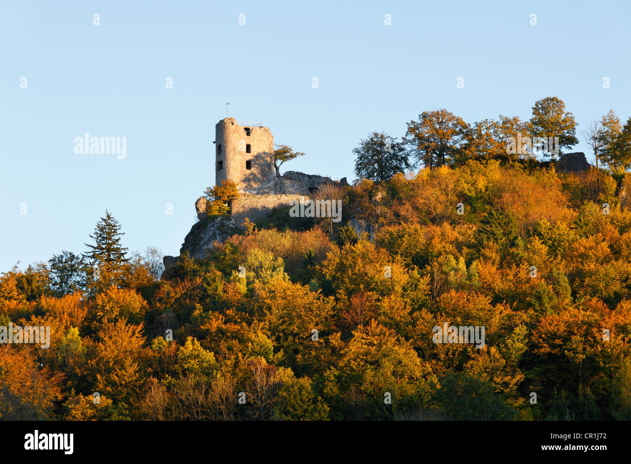 Neideck castle ruins, Wiesenttal, Franconian Switzerland, Upper ...