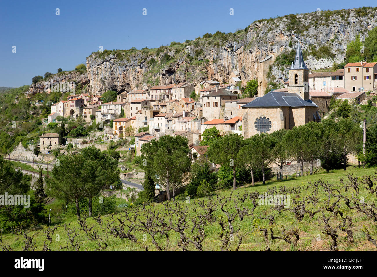 France, Aveyron, Grands Causses Natural Regional Park, Peyre on Tarn ...