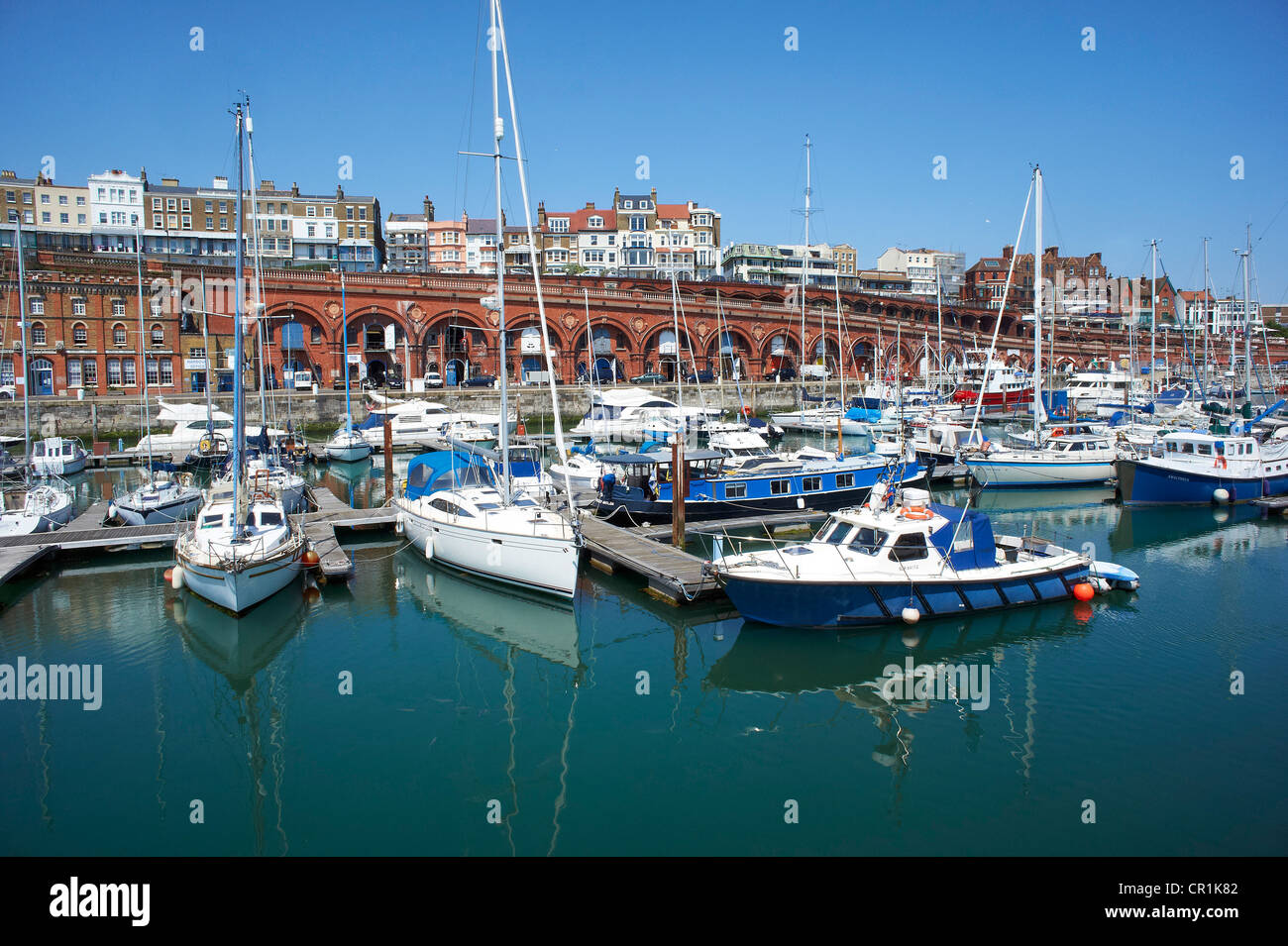 Ramsgate town and marina Stock Photo - Alamy