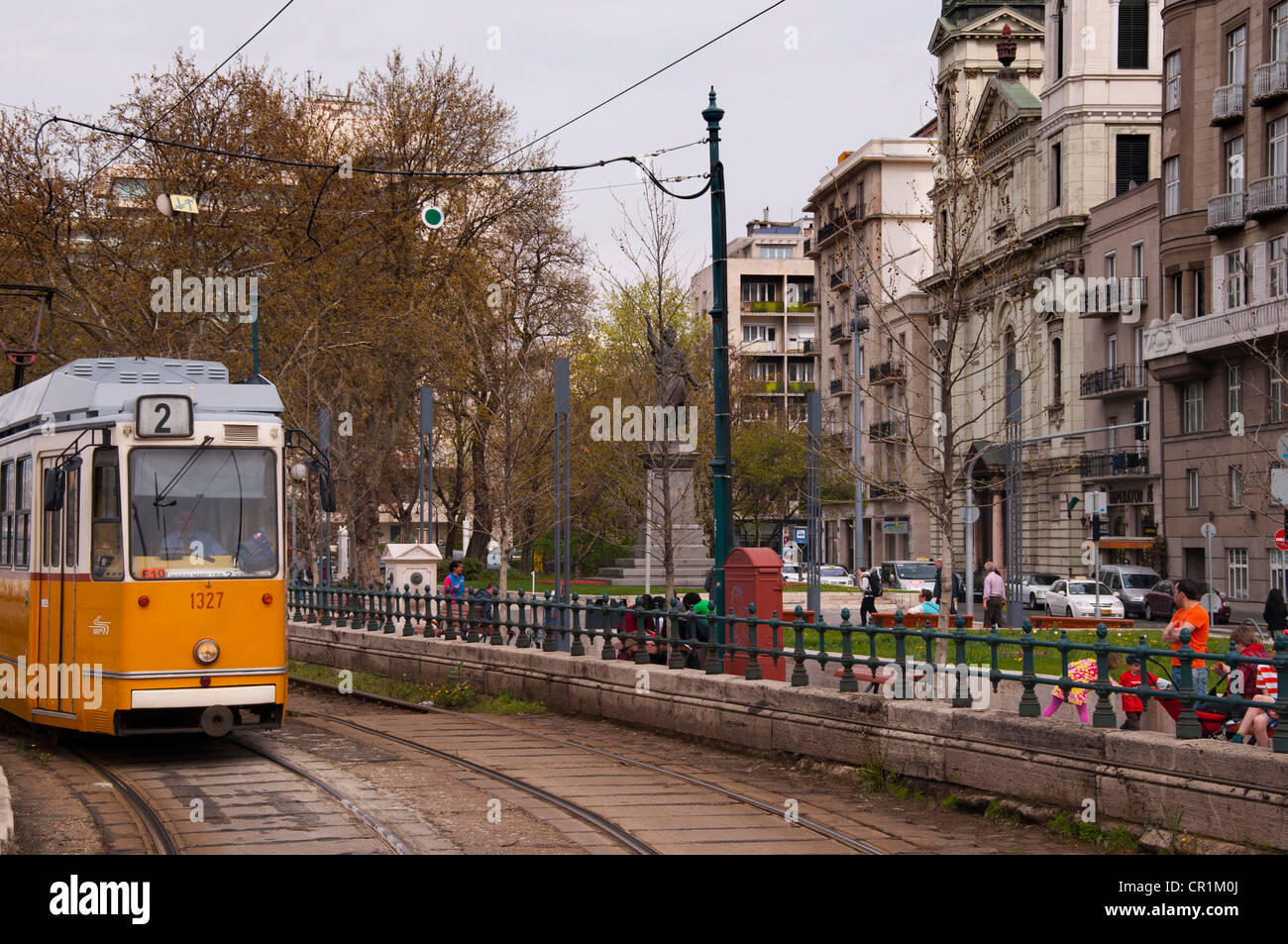 Tram in Budapest in Hungary in Eastern Europe Stock Photo - Alamy