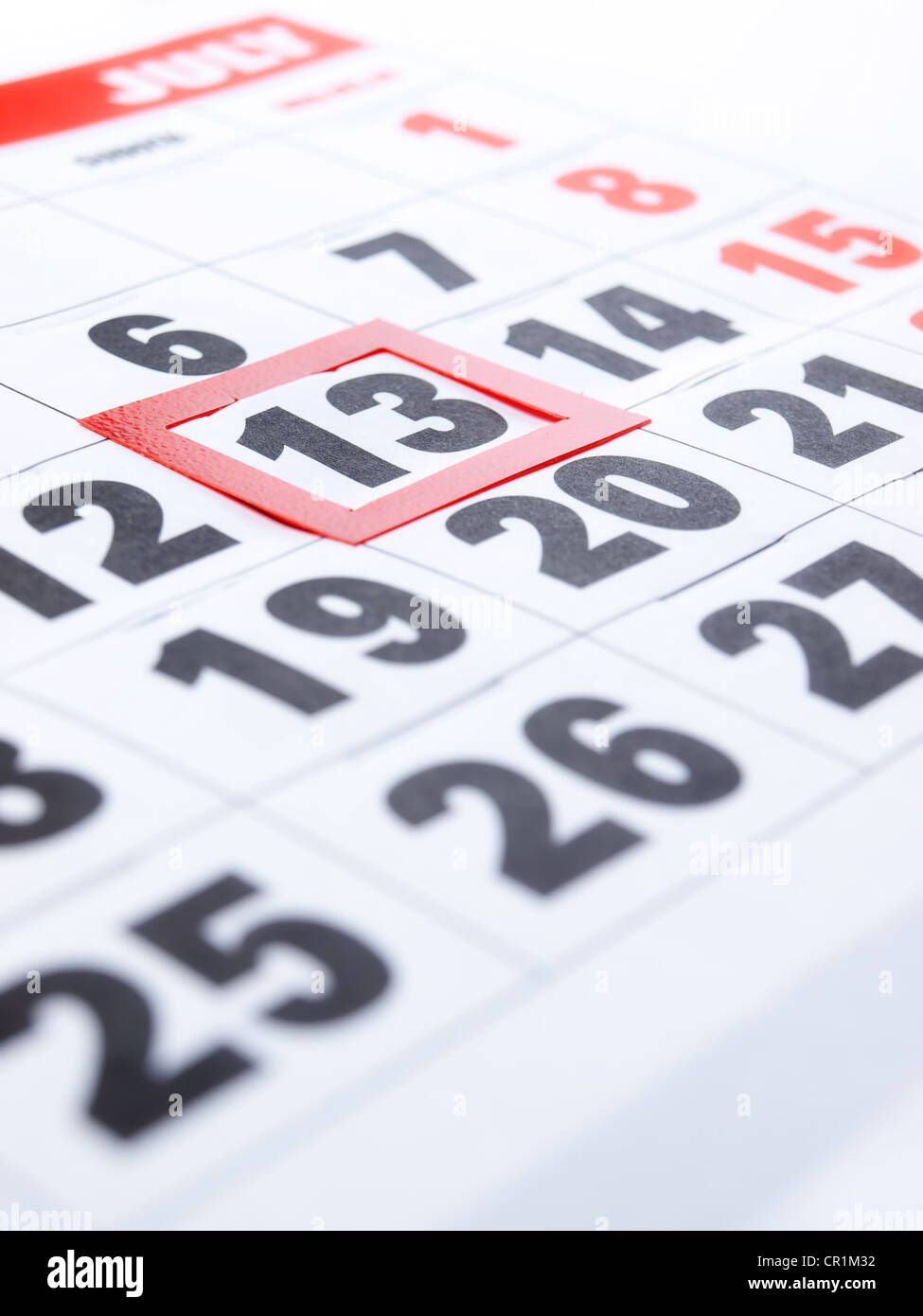 Friday 13th calendar hi-res stock photography and images - Alamy