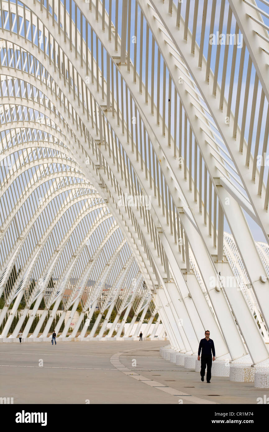 Greece, Attica, Athens, Maroussi, OAKA Olympic Stadium built in 2004 by ...