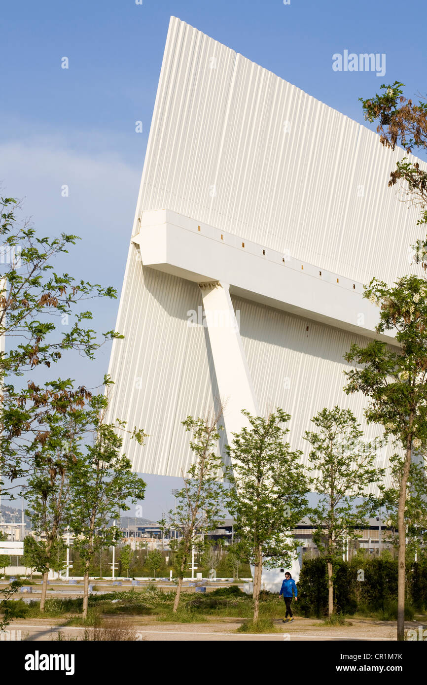 Greece, Attica, Athens, Maroussi, OAKA Olympic Stadium built in 2004 by ...