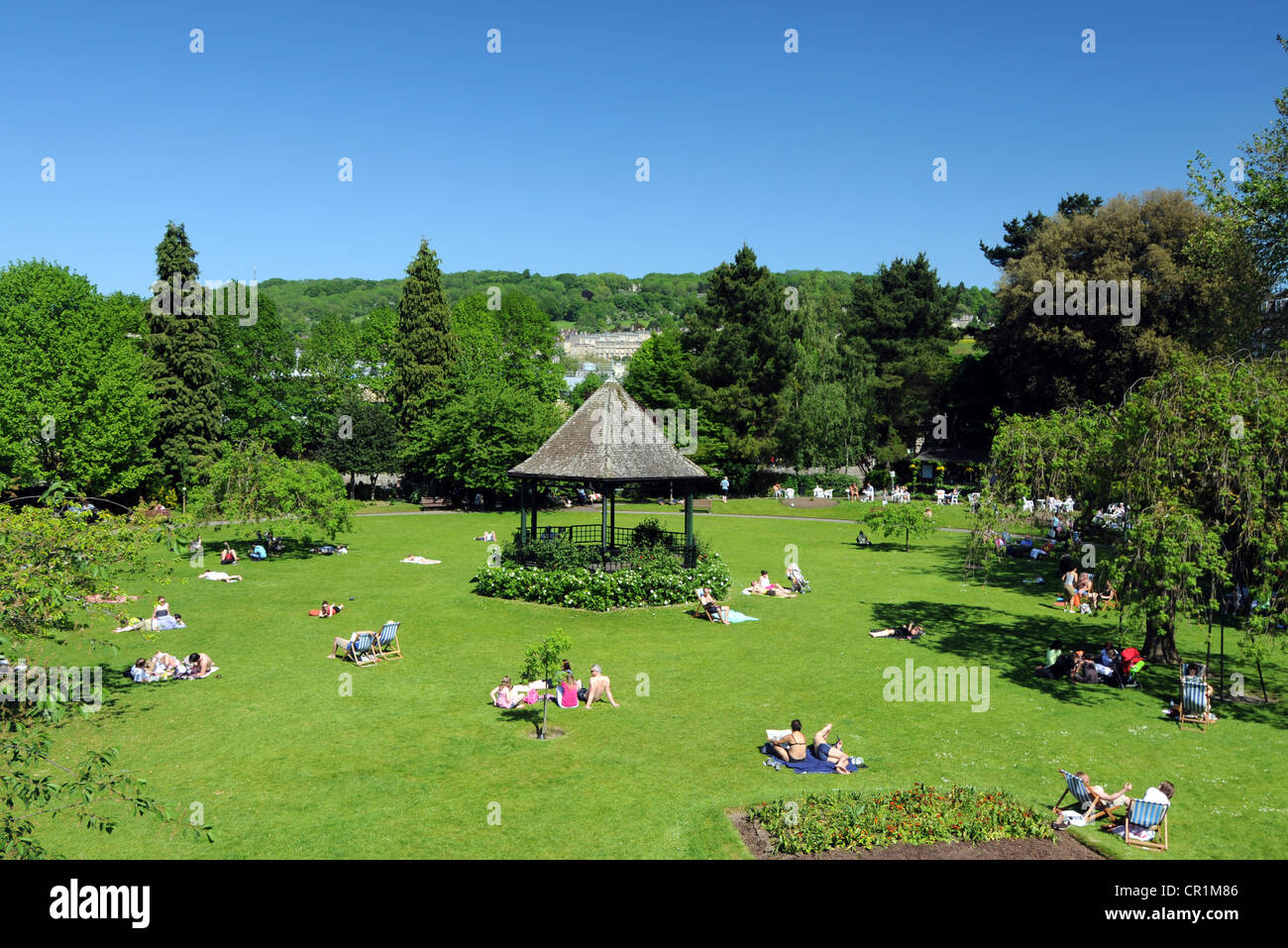 Parade Gardens Park in Bath, Somerset, Britain, UK Stock Photo - Alamy