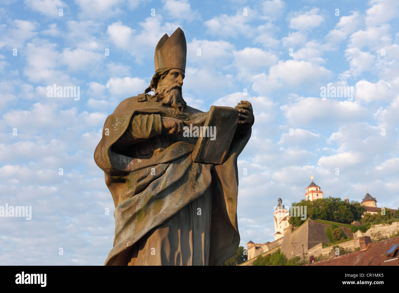 Saint Bruno, Old Main Bridge, Wuerzburg, Lower Franconia, Franconia ...
