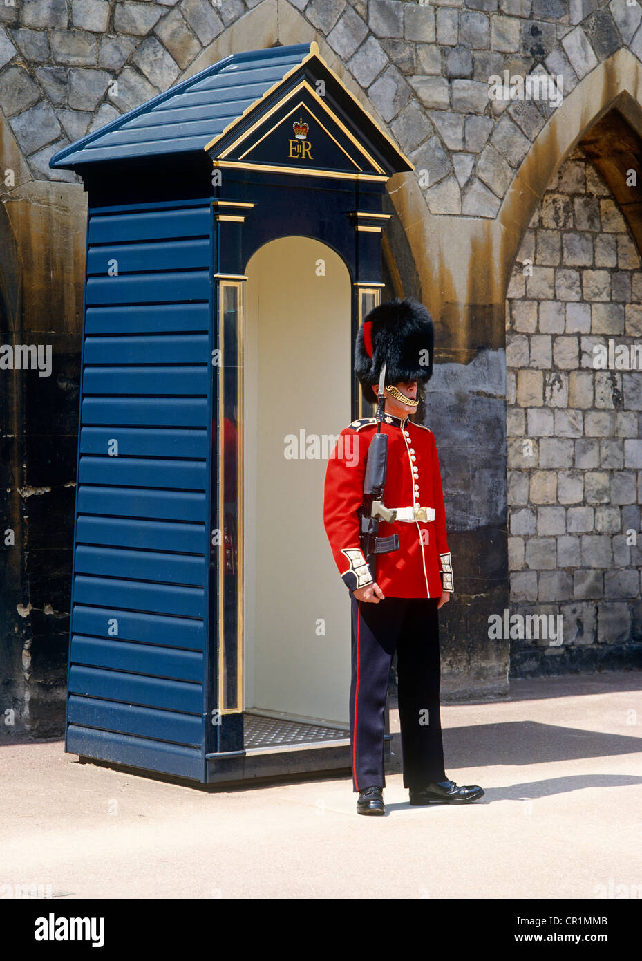 Queens Guard, Windsor Castle Stock Photo - Alamy