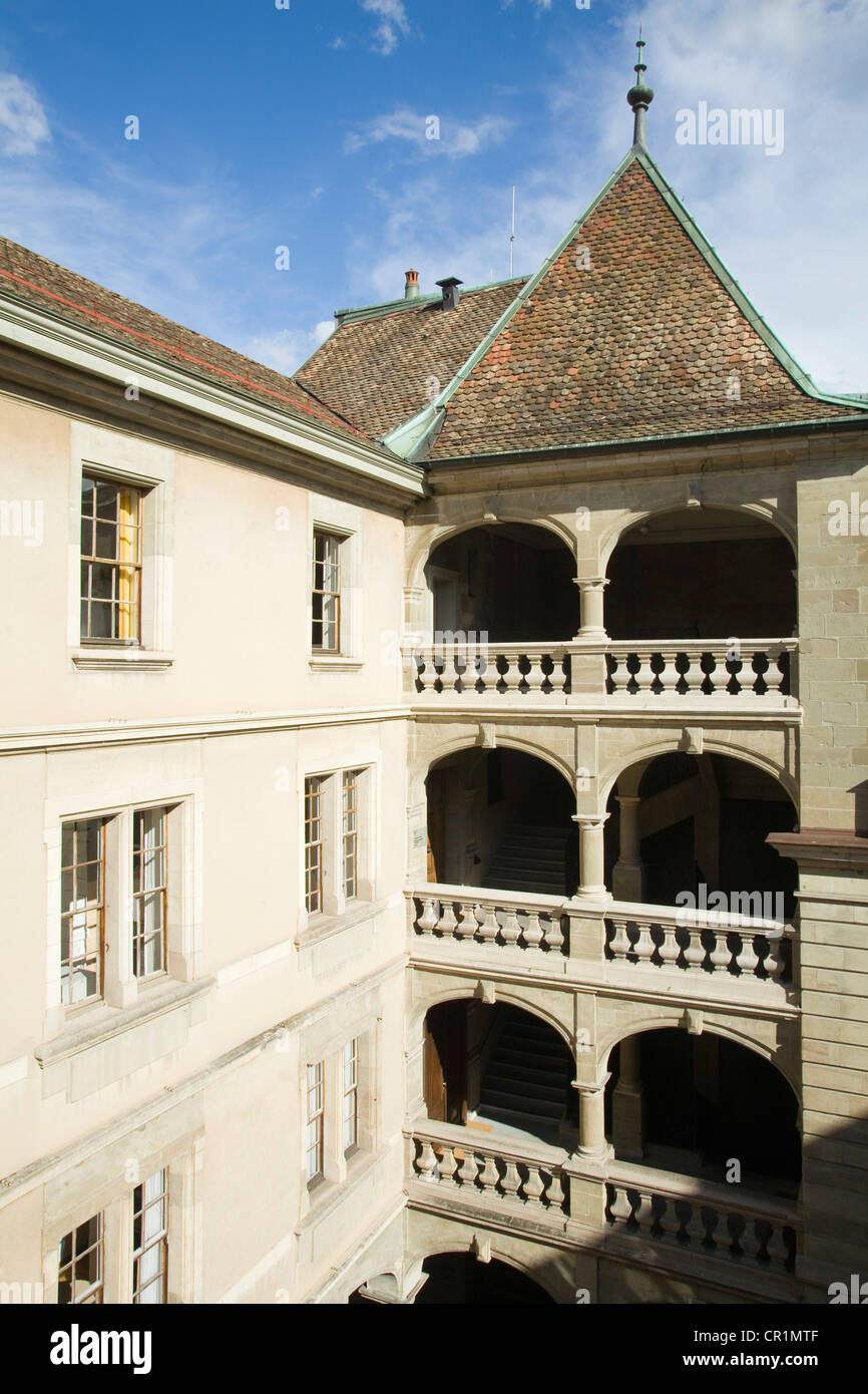 Switzerland, Geneva, City Hall, where was signed the first Geneva ...
