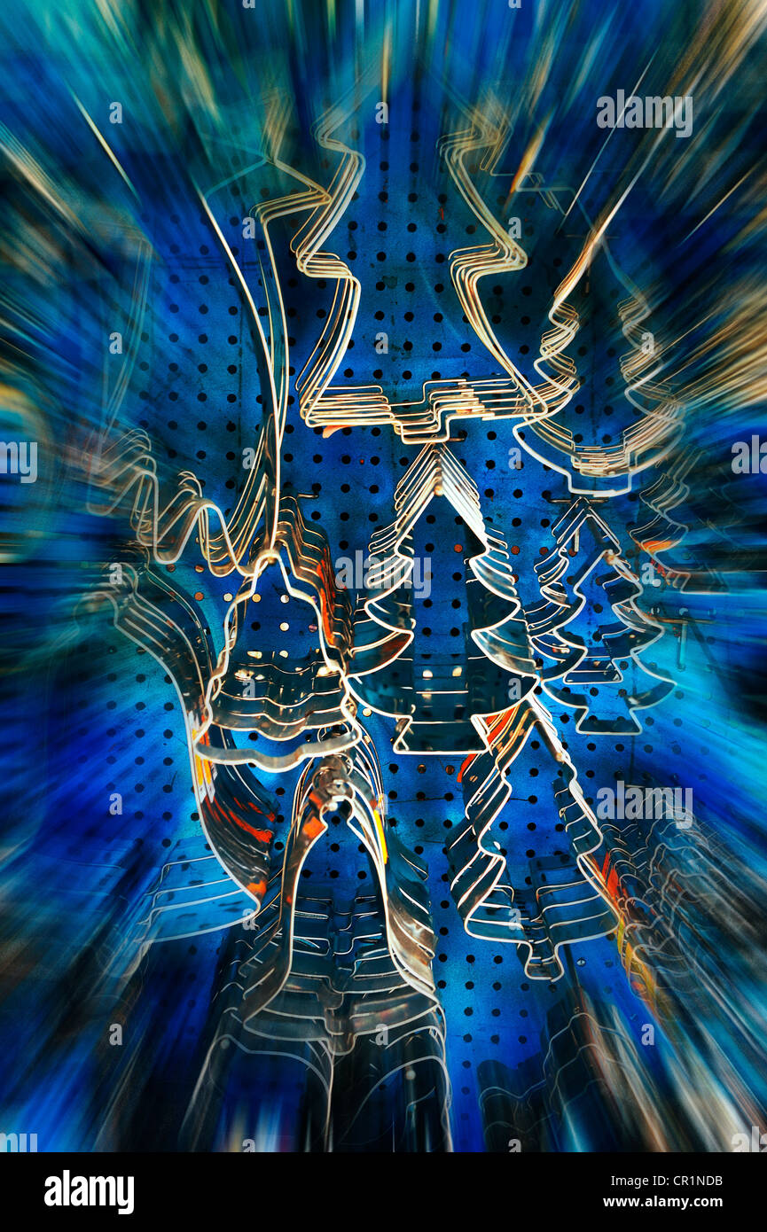 Christmas-shaped cookie cutters, Auer Dult market, Munich, Bavaria ...