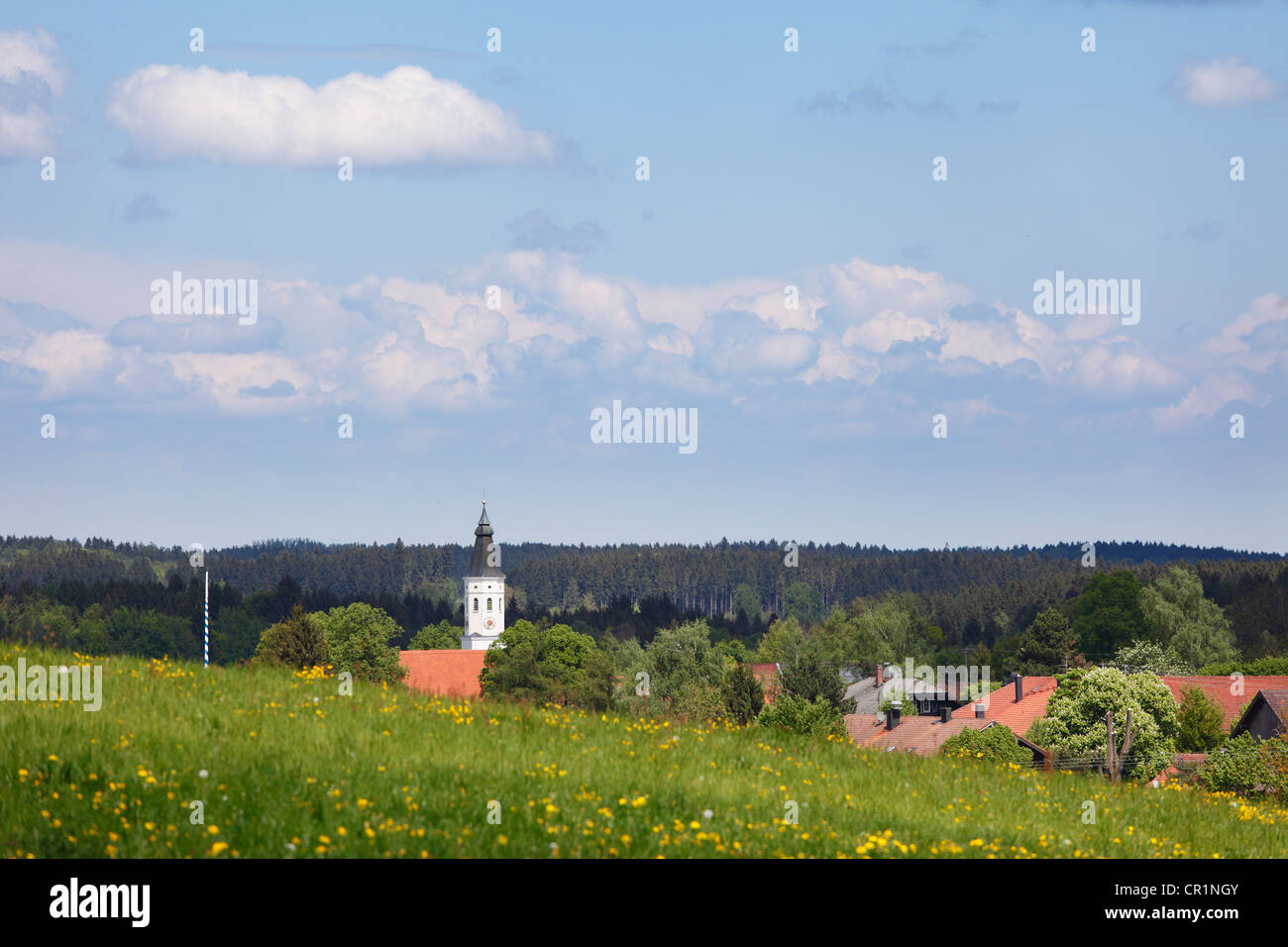 Degerndorf, Muensing community, Upper Bavaria, Bavaria, Germany, Europe ...