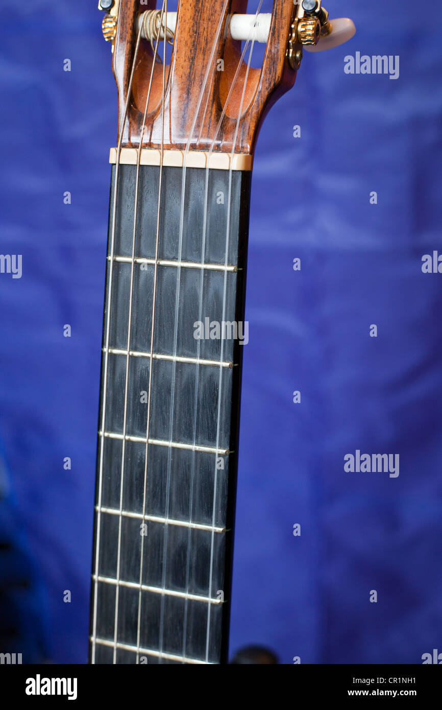 Classical guitar head Stock Photo - Alamy