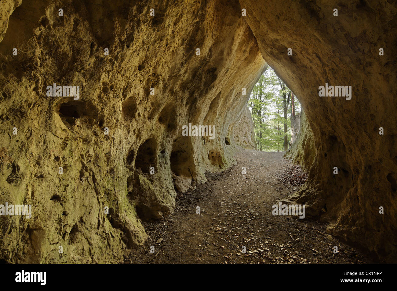 Klauskirche cave, Betzenstein, Little Switzerland, Upper Franconia ...