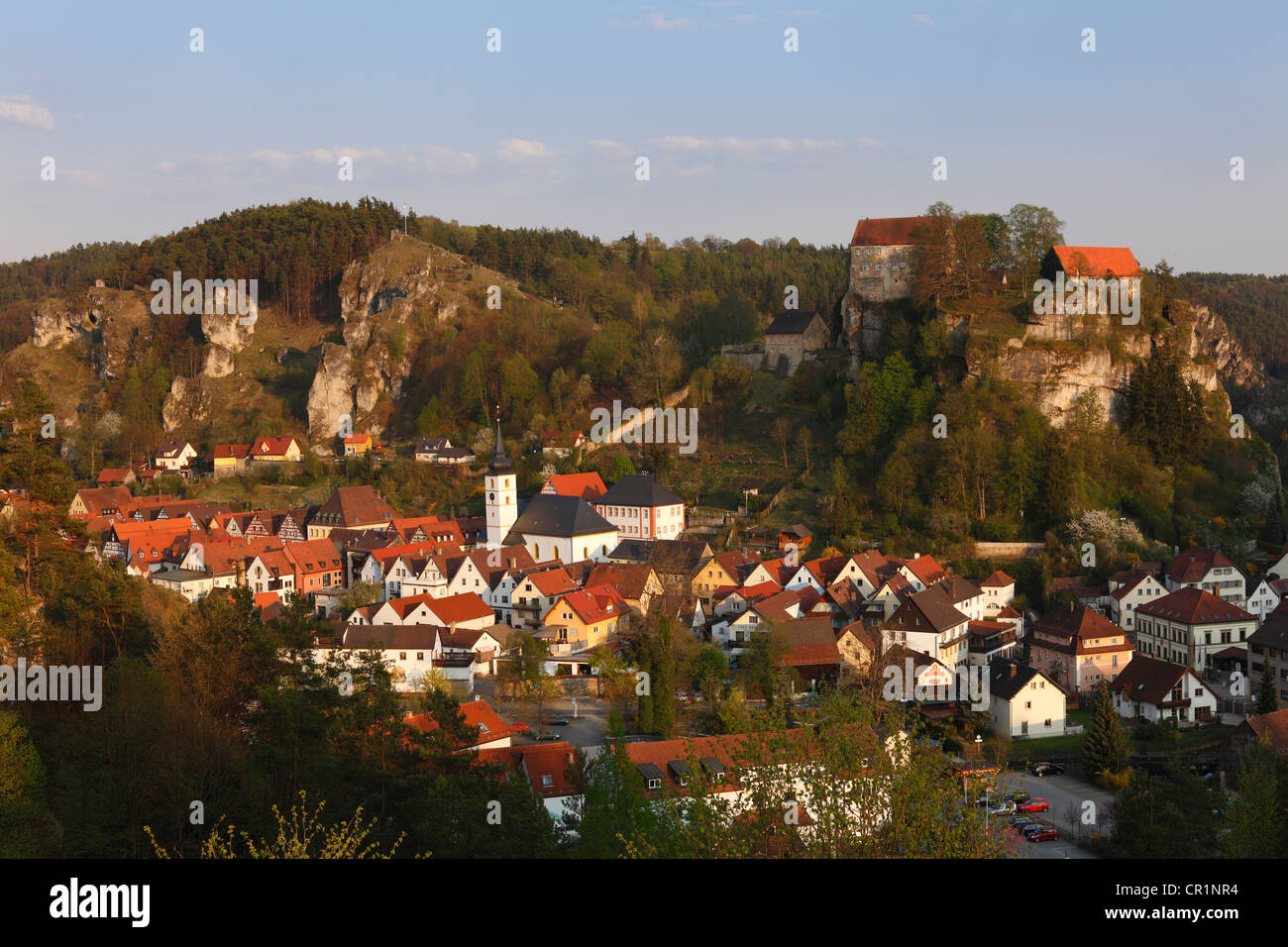 Pottenstein, Little Switzerland, Upper Franconia, Franconia, Bavaria ...