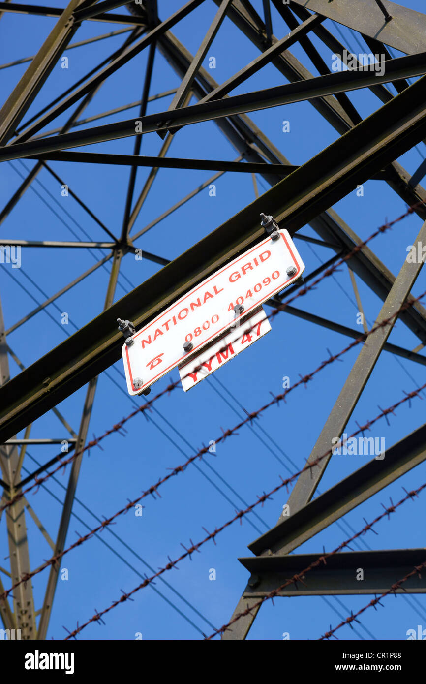 National Grid Electricity Pylon Stock Photo - Alamy