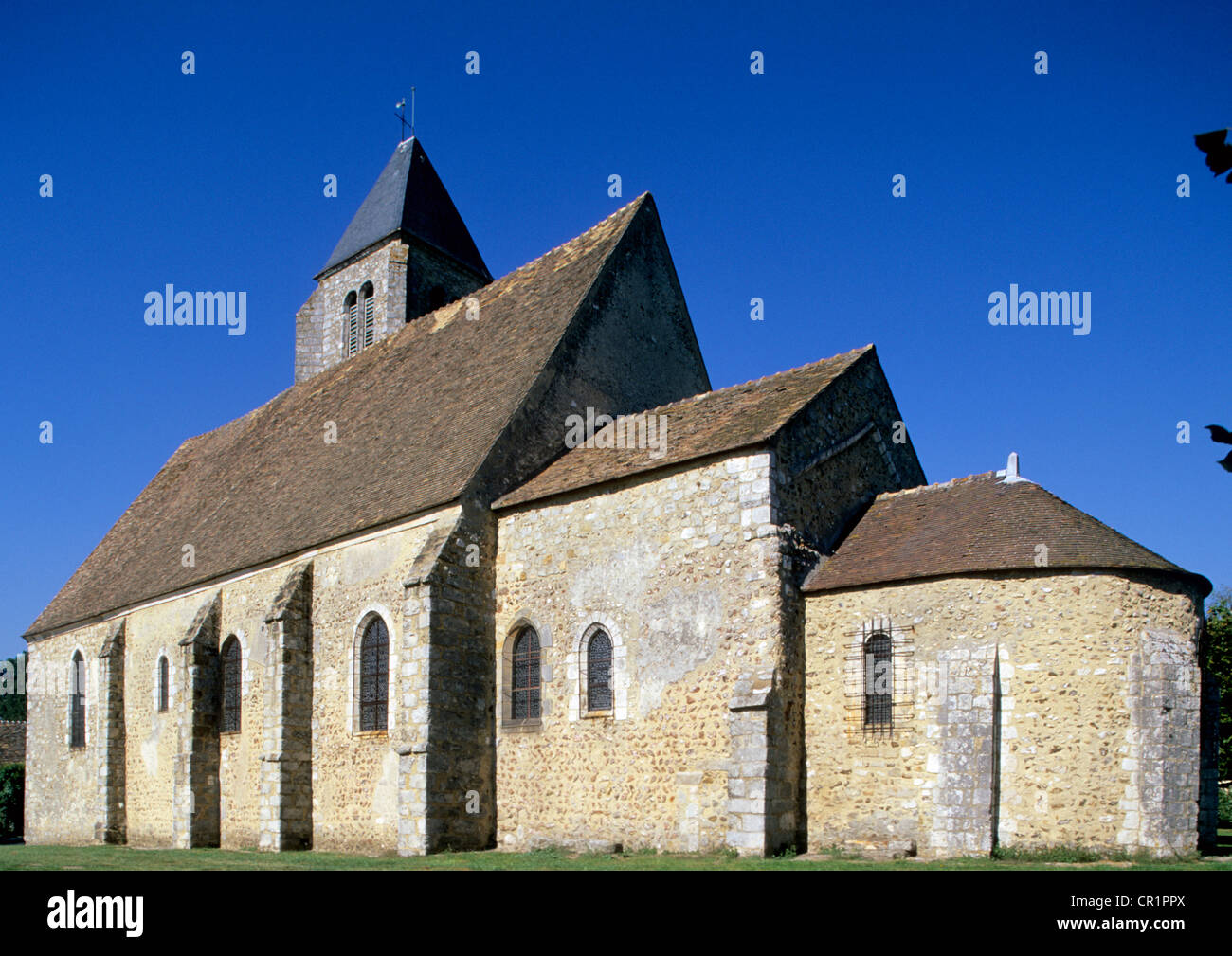 France, Yvelines, Longvilliers, the 16th century church Stock Photo - Alamy
